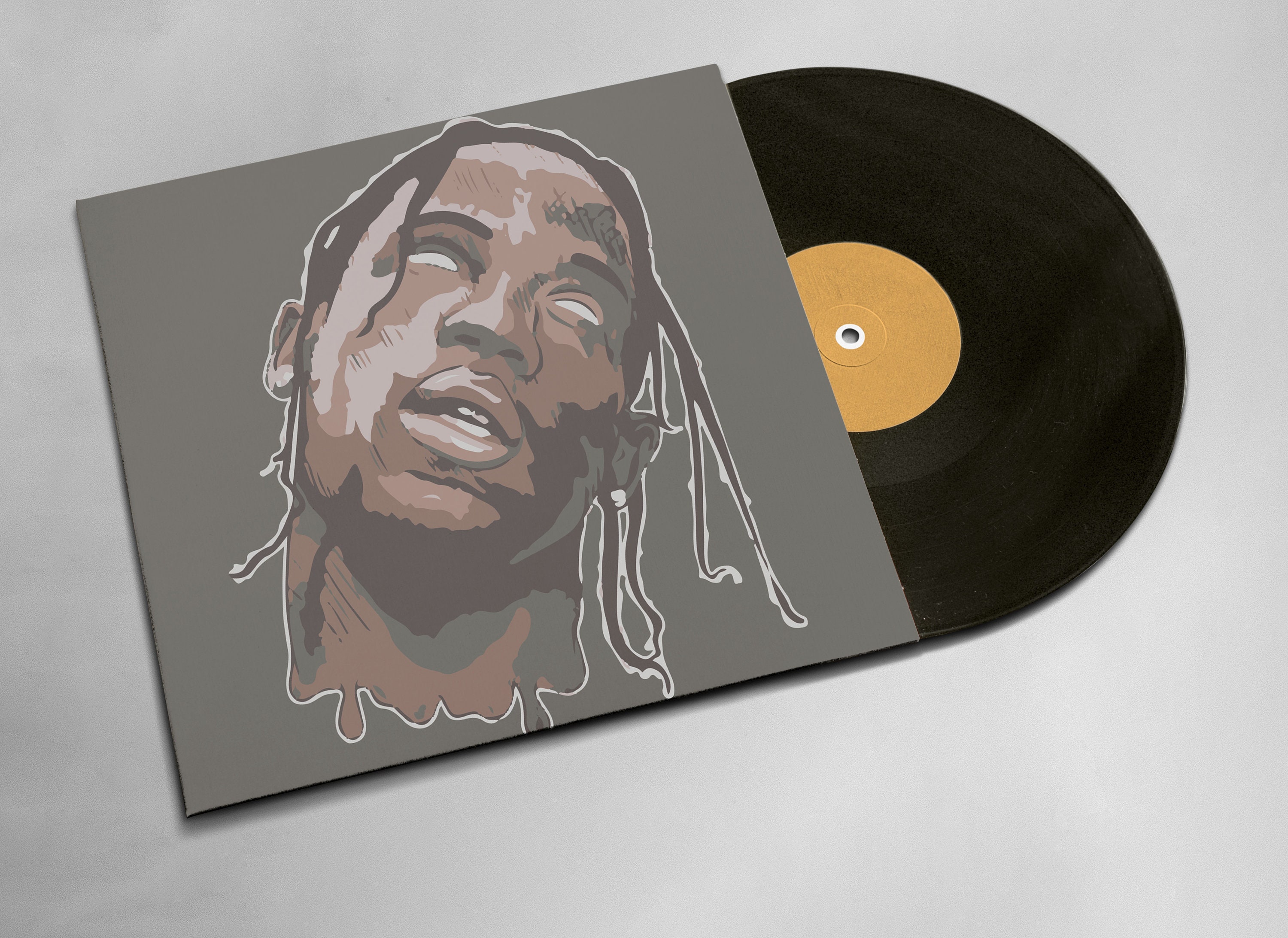 Travis Scott Svg Png Rap Hip-hop La Flame Cactus Jacket Goosebumps ...