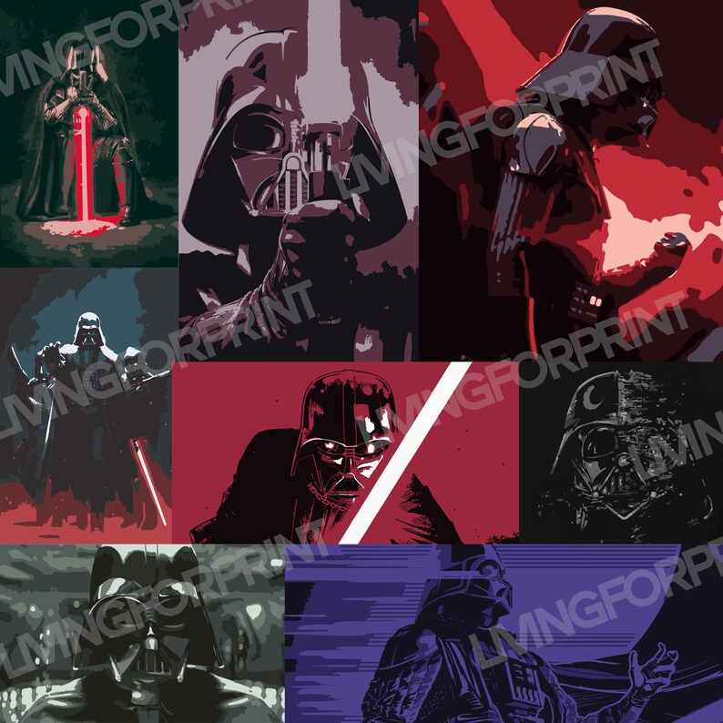 Darth Vader SVG PNG JPG Bundle Star Wars Bundle Darth Vader Design File ...