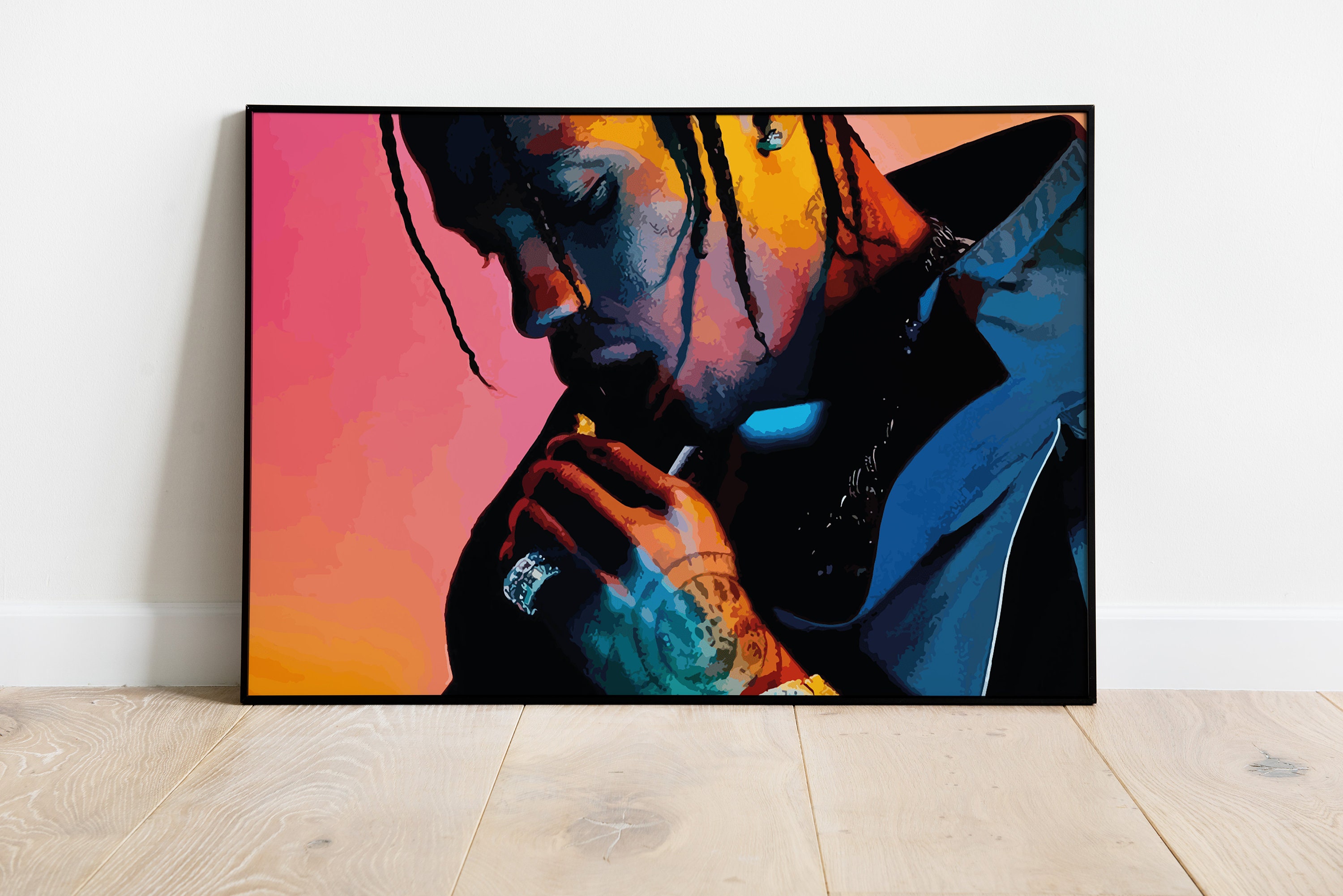 Travis Scott Svg Png Rap Hip-hop La Flame Cactus Jacket Goosebumps ...