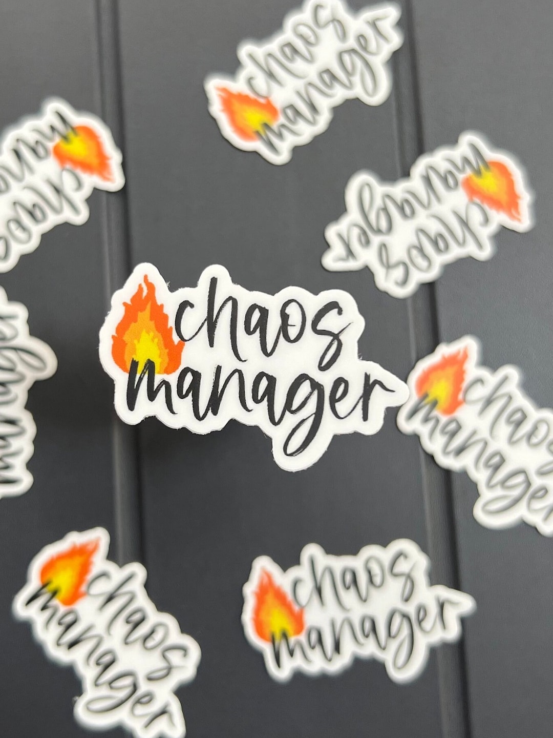 Chaos Manager Vinyl Sticker - Funny Waterproof Decal for Laptops and ...