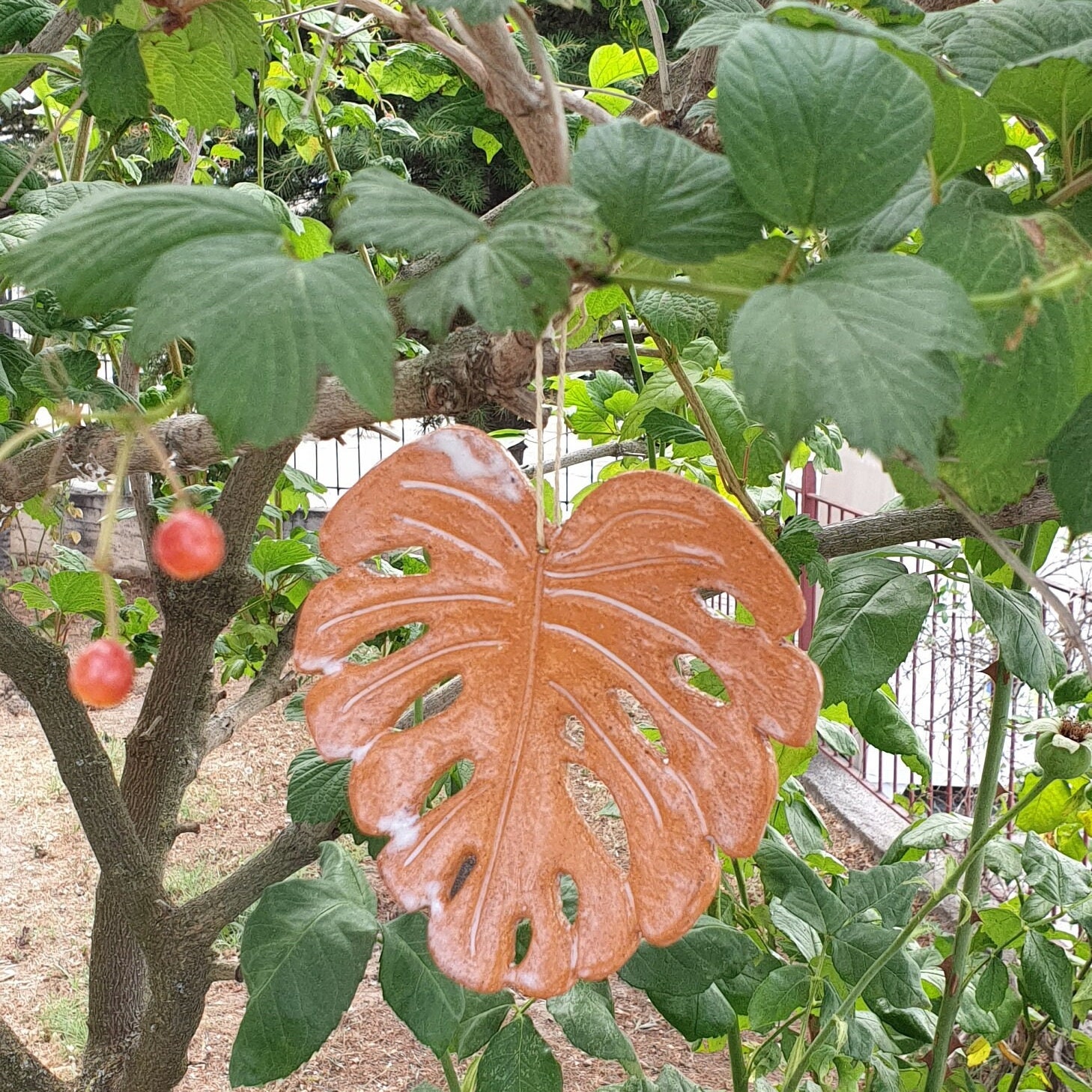 Leaf Plate. Wall Garden Tree Ornament Handmade Ceramic. Artworks ...