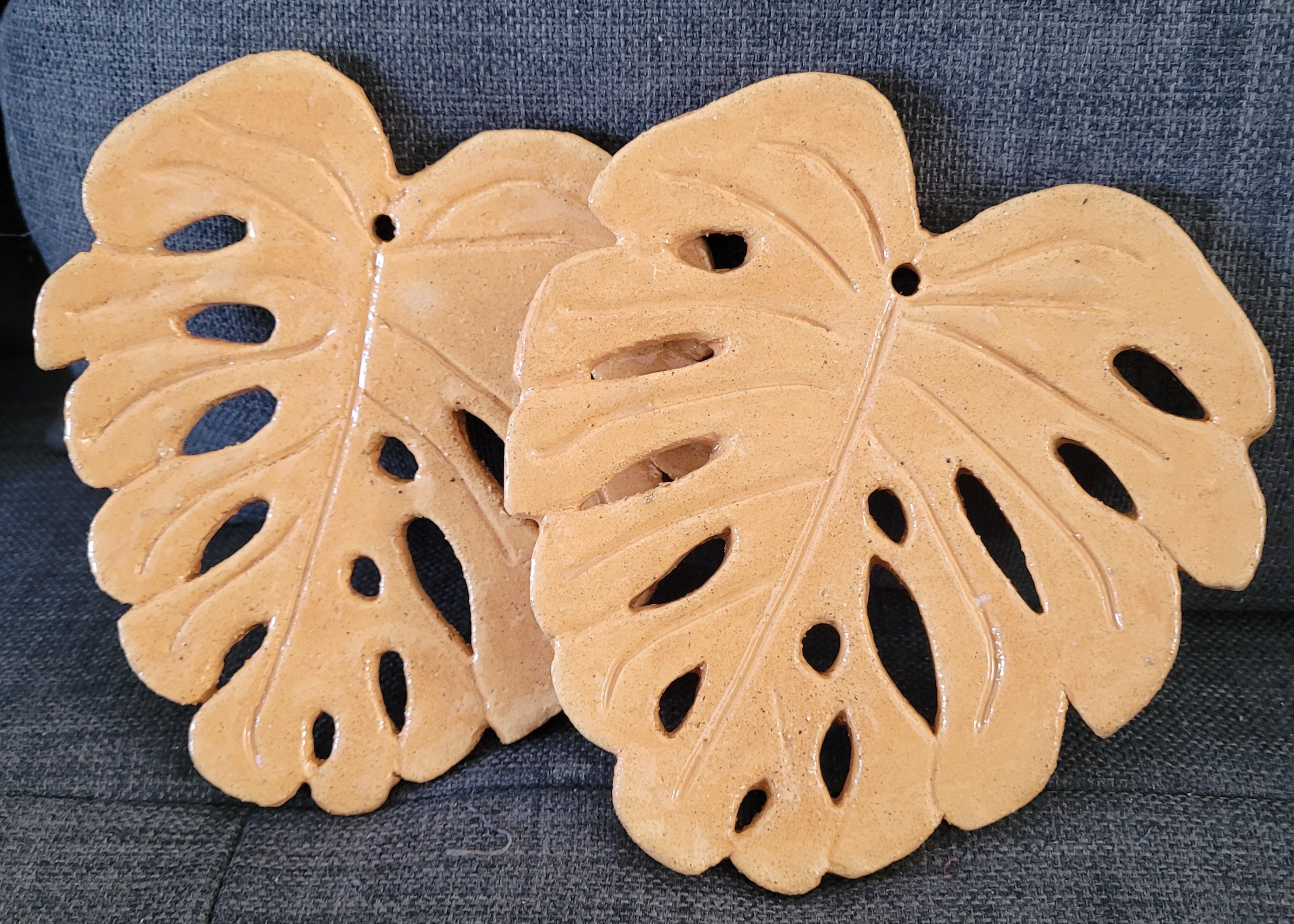 Leaf Plate. Wall Garden Tree Ornament Handmade Ceramic. Artworks ...