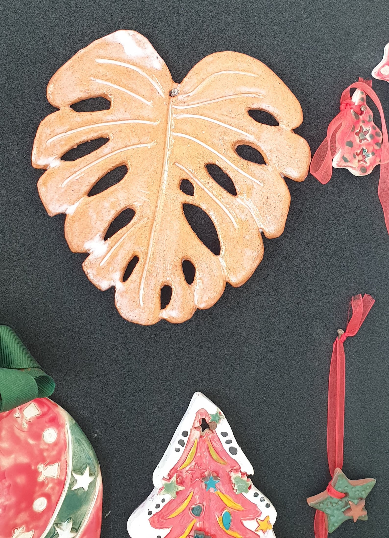 Leaf Plate. Wall Garden Tree Ornament Handmade Ceramic. Artworks ...