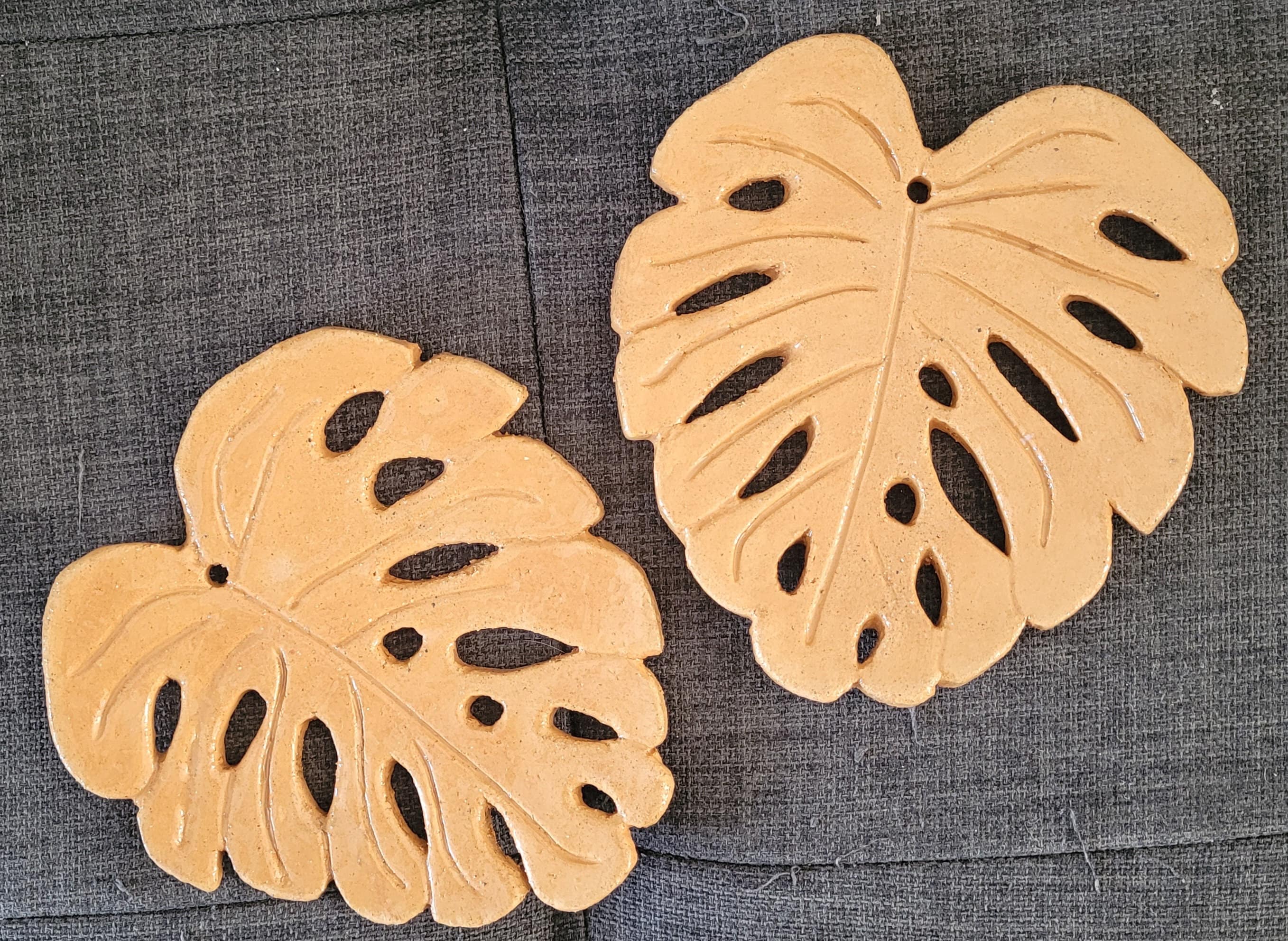 Leaf Plate. Wall Garden Tree Ornament Handmade Ceramic. Artworks ...