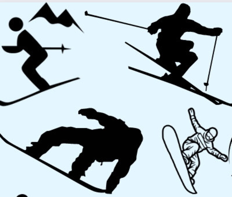 EXCLUSIVE SVG Winter Sports DESIGNS - Etsy