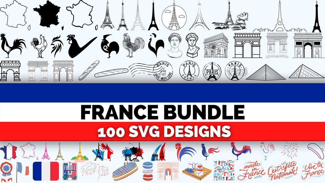 SVG FRANCE BUNDLE - Etsy