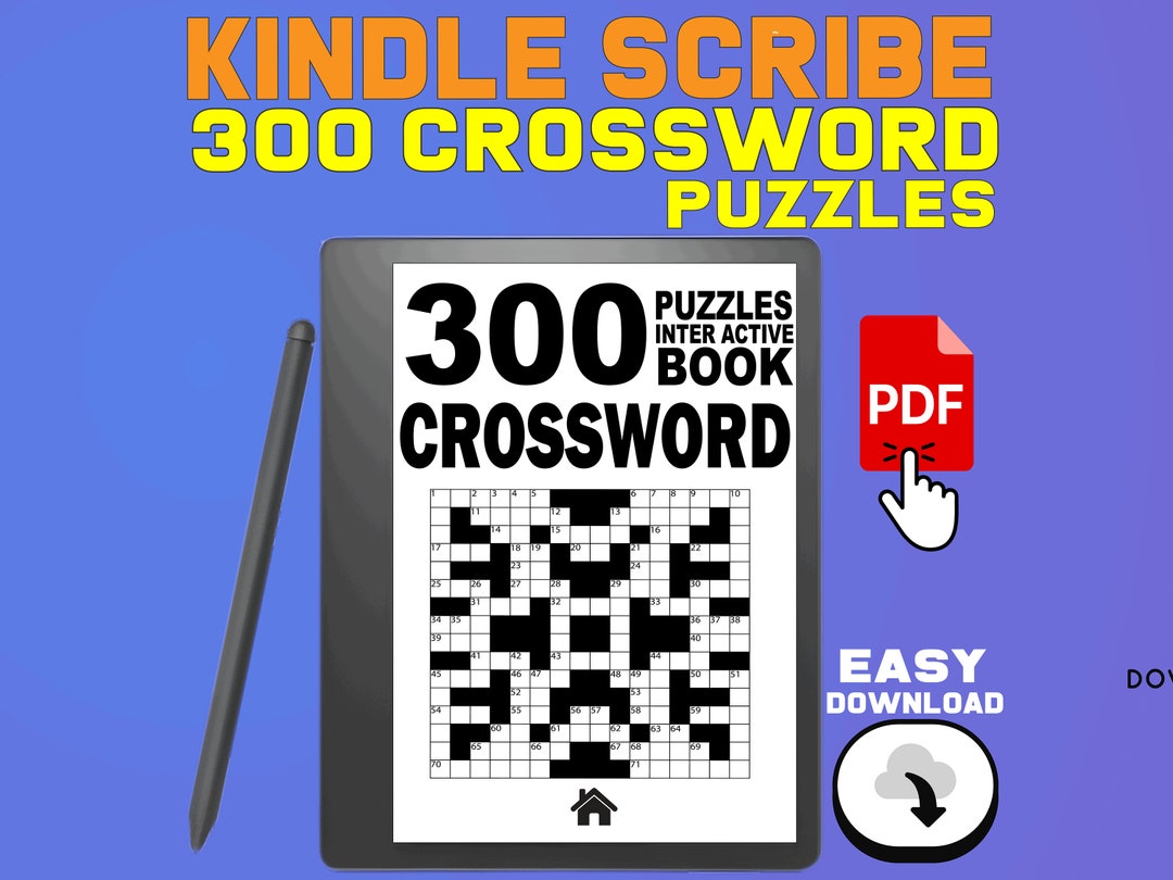 Kindle Scribe Game 300 Crossword Puzzles Games for Adult.brain Teaser ...