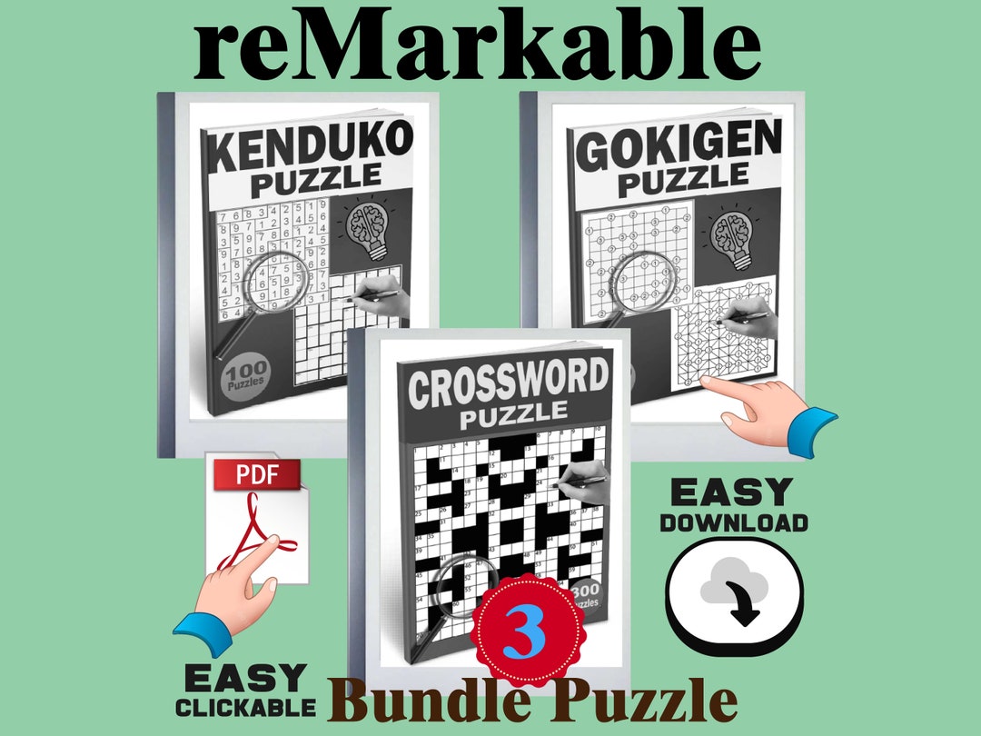 500 Remarkable Puzzle Crossword Gokigen Kendoku Digital Game Brain ...