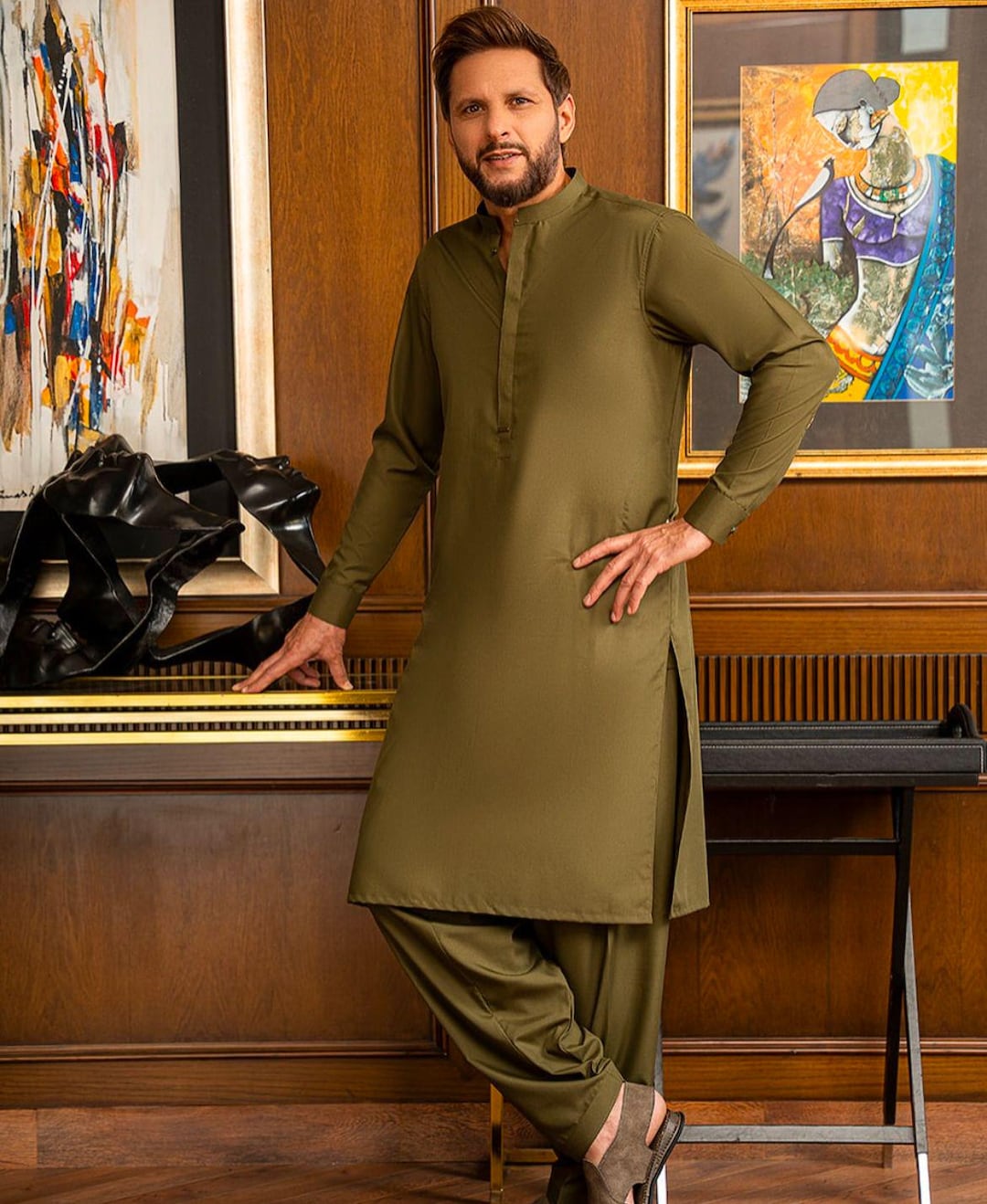Handmade Cotton Pathani Suit: Pakistani Kurta Shalwar Set - Etsy