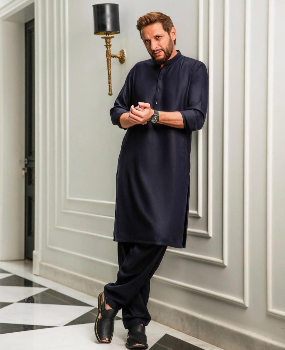 Pakistani Suit Pathani Kurta With Shalwar Handmade Top With Pants Set ...