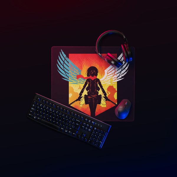 Attack on Titan Mouse Pad - Etsy