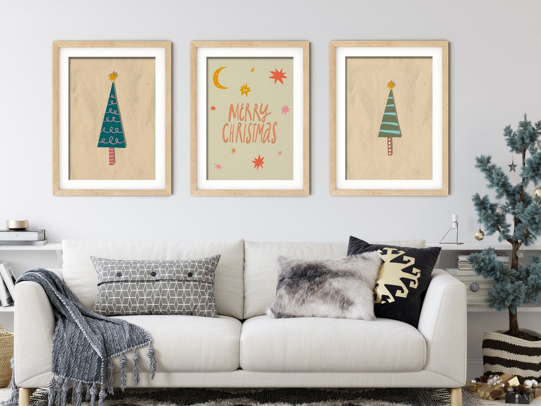 Christmas Printable Wall Art Christmas Decor Modern Holiday Decor ...