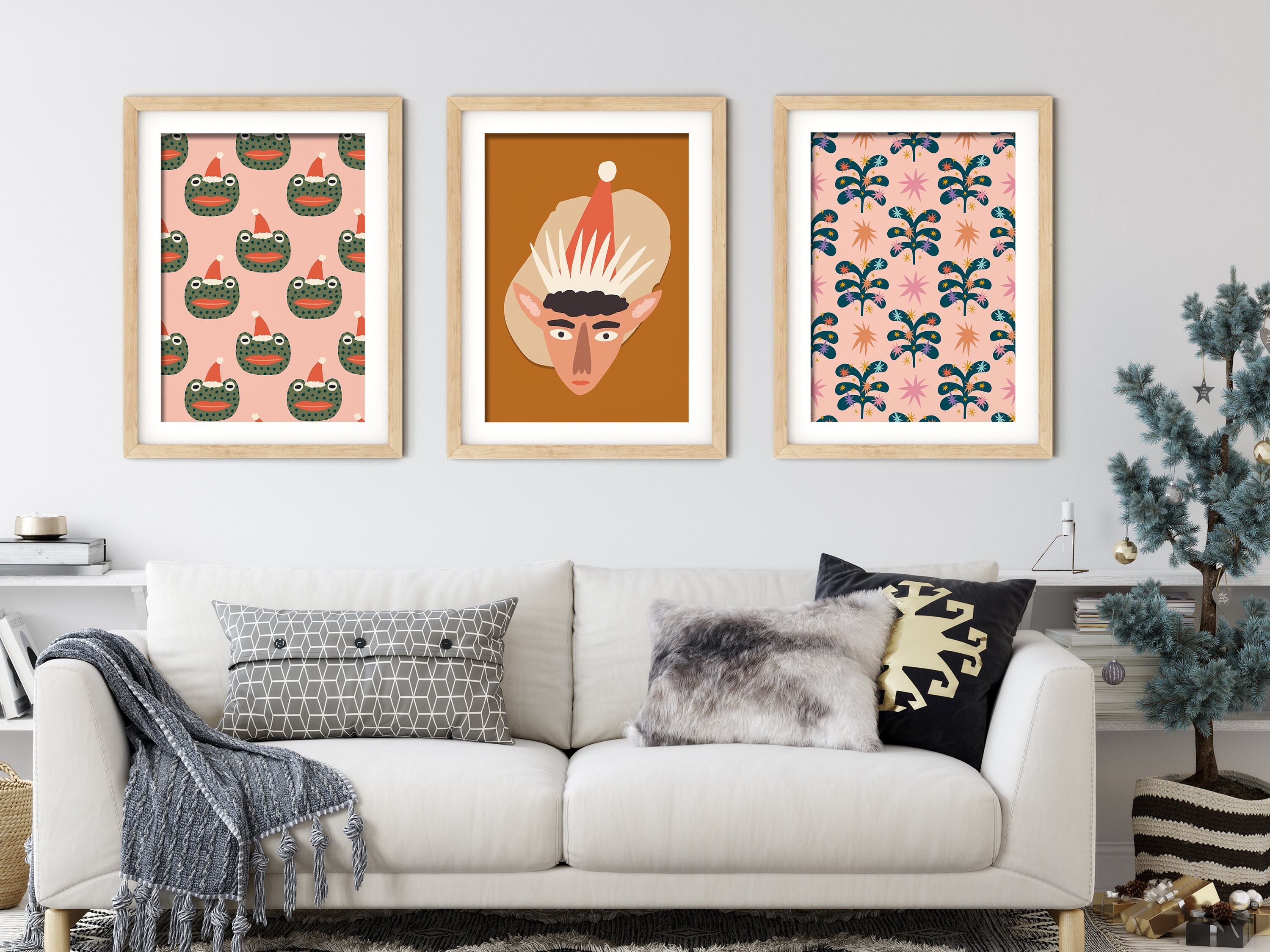 Christmas Printable Wall Art Christmas Decor Modern - Etsy