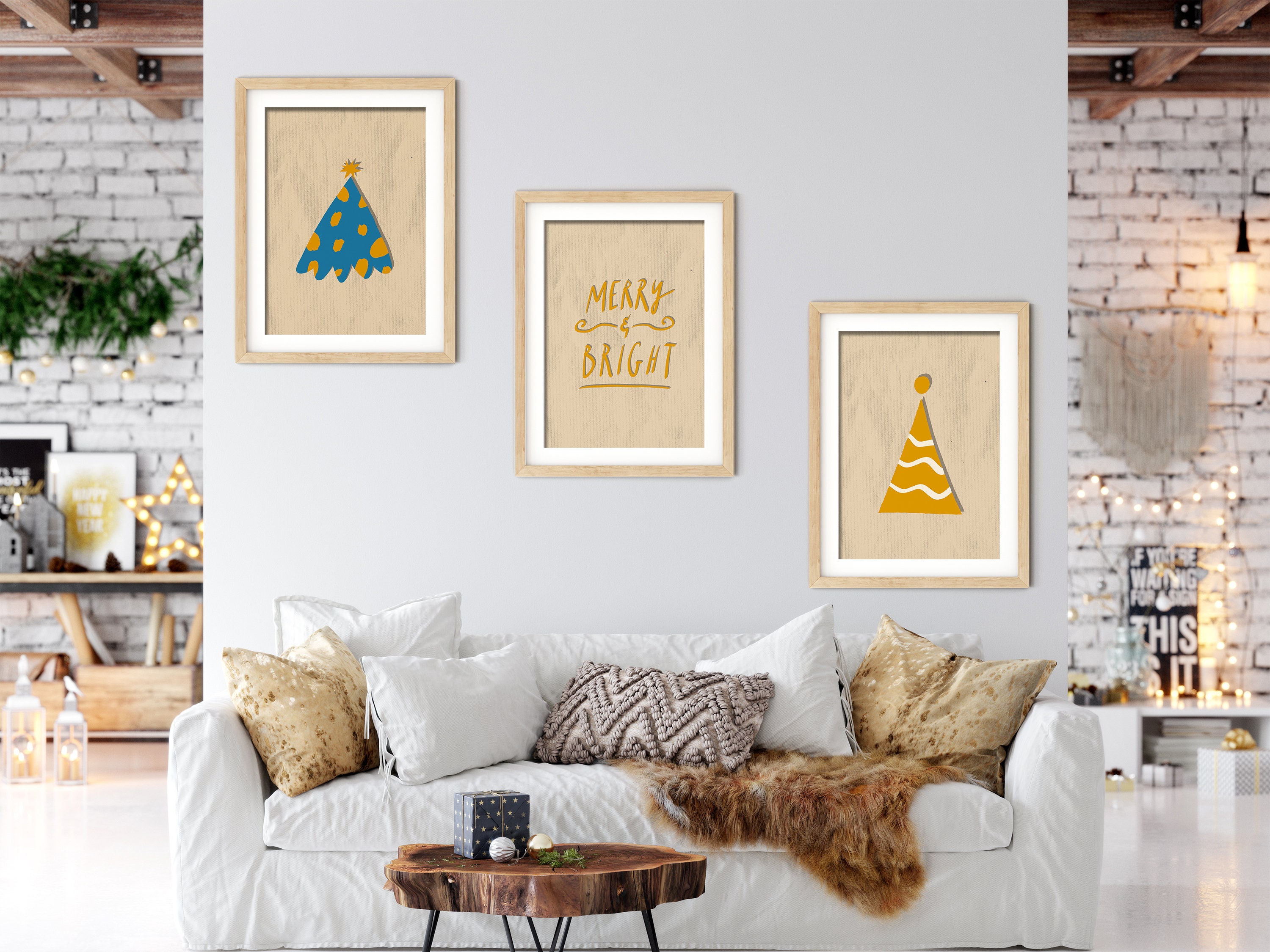 Christmas Printable Wall Art Christmas Decor Modern - Etsy