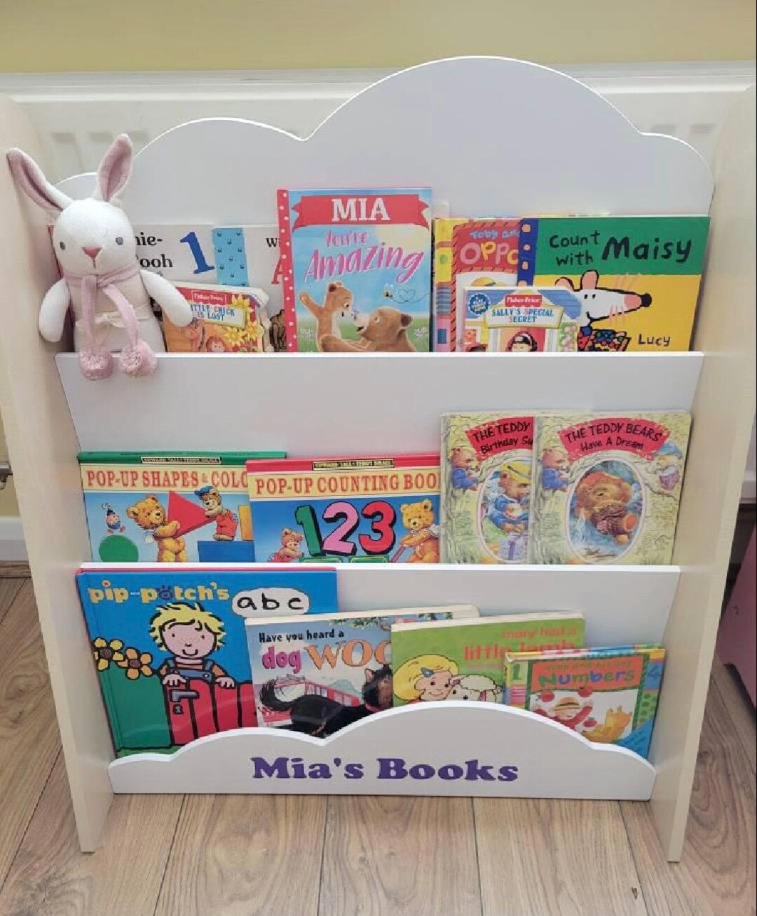 Personalised Wooden Cloud Bookcase - Etsy