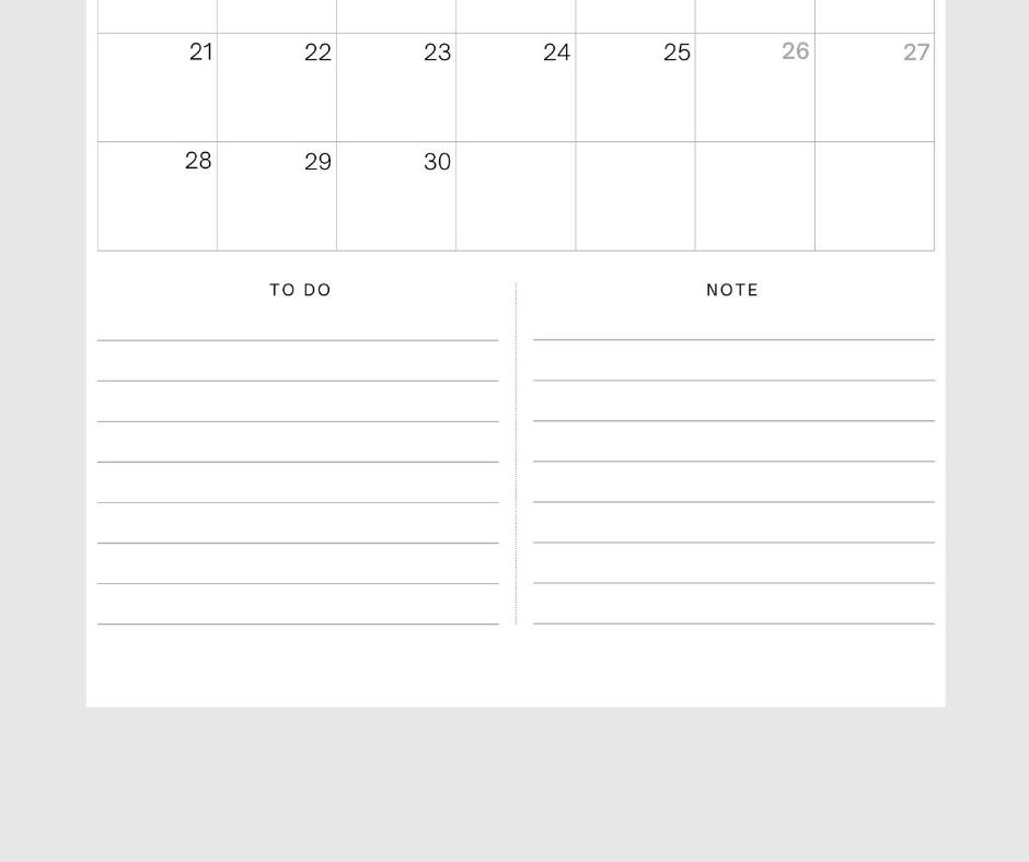 2025 Minimalist Printable Monthly Planner | A4 Size | Monday Start | 12 ...