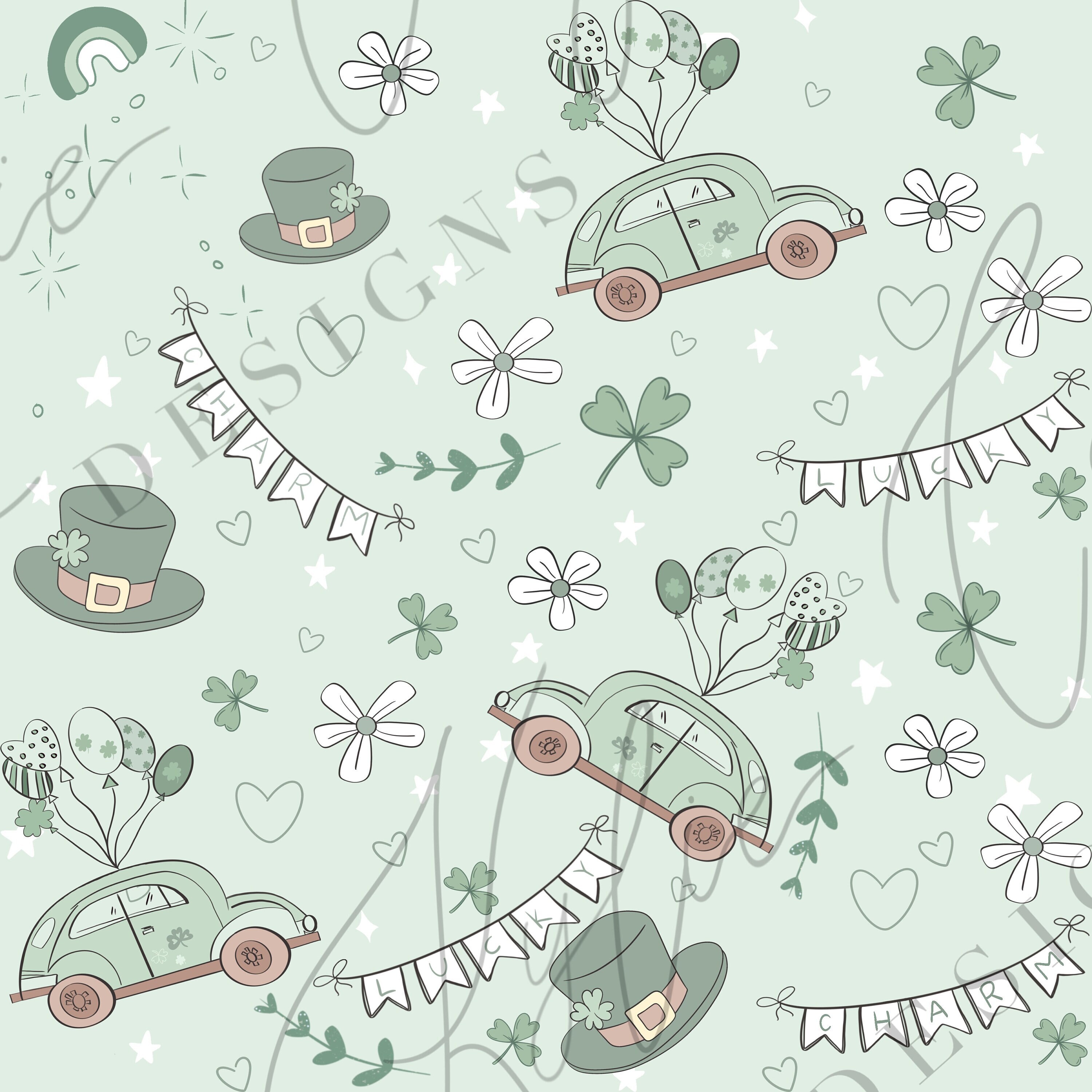 St Patricks Day Seamless Pattern - Etsy