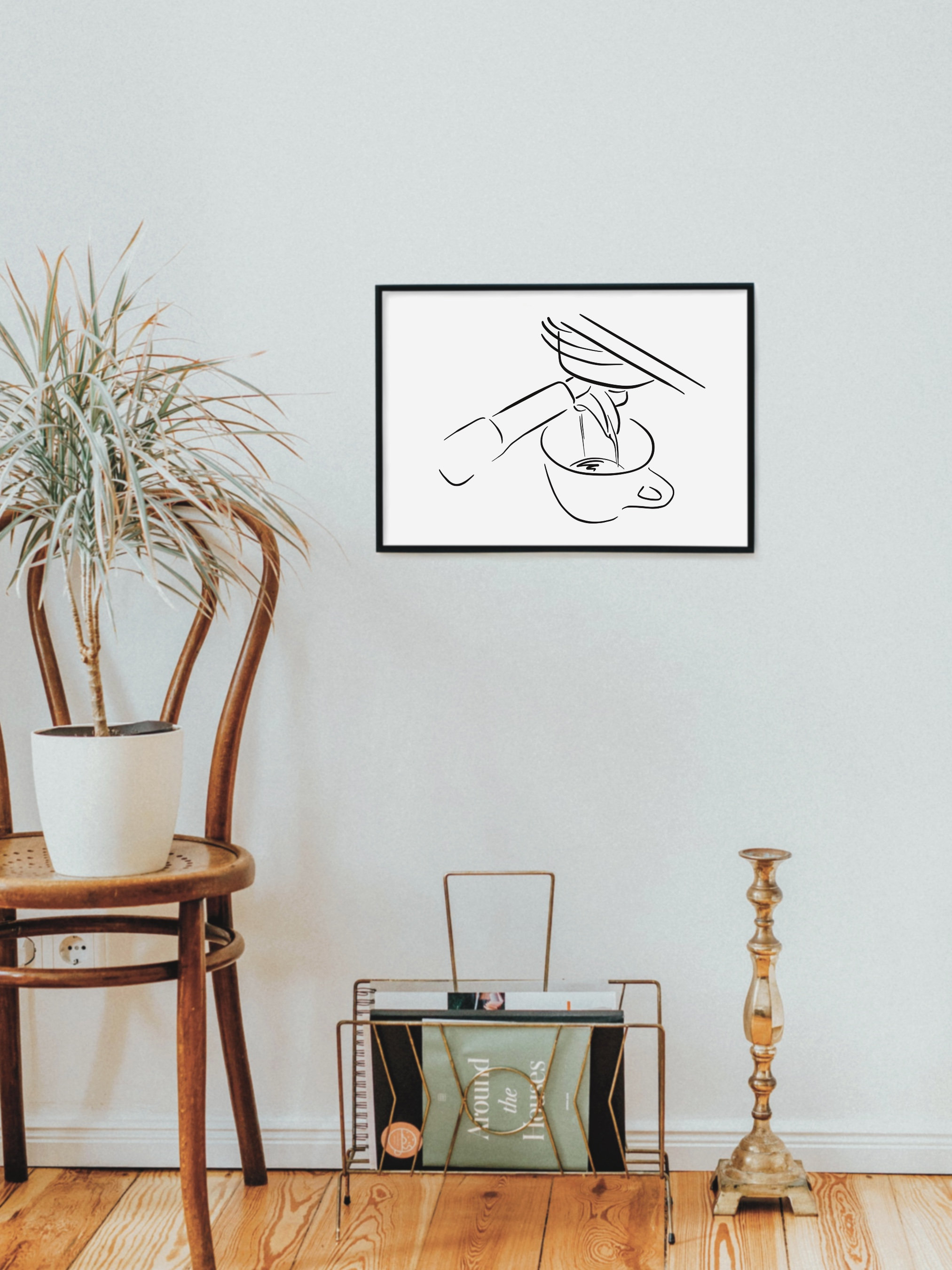 Digital Download Illustration of Espresso Coffee Line Art Simple ...