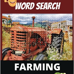 Word Search Puzzle, Farm Puzzle, Kids Puzzle, Activities Puzzle, Farm ...