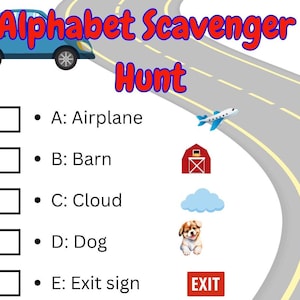 Scavenger Hunt Car, Epic Game, Activity Kids, Travel Summer Time, Field ...