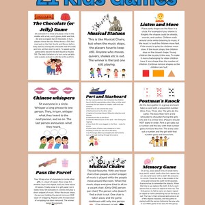 Children Party Game Book, Children Games, Kids Games Activities, Party ...