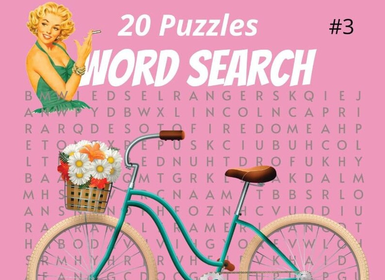 1950s Word Search Puzzle Printable Activity for Adults & Kids Fun ...