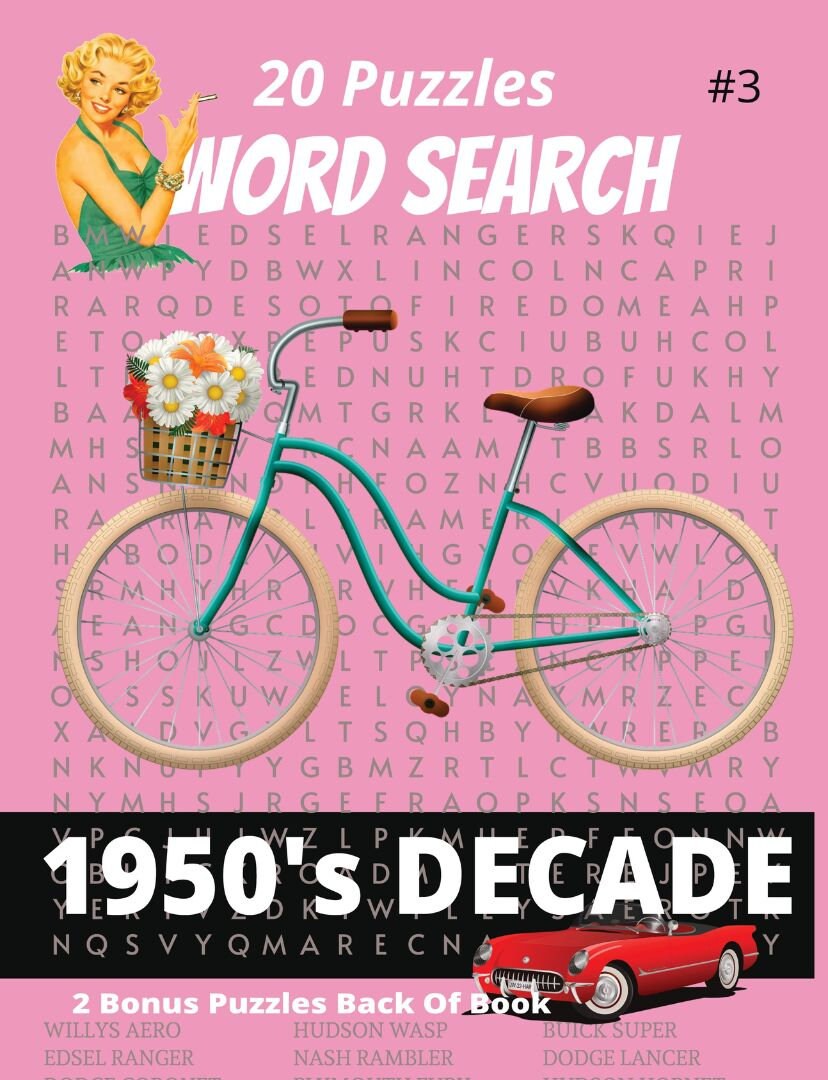 Decades Word Search Puzzle Bundle: 100 Fun Puzzles (digital Download ...