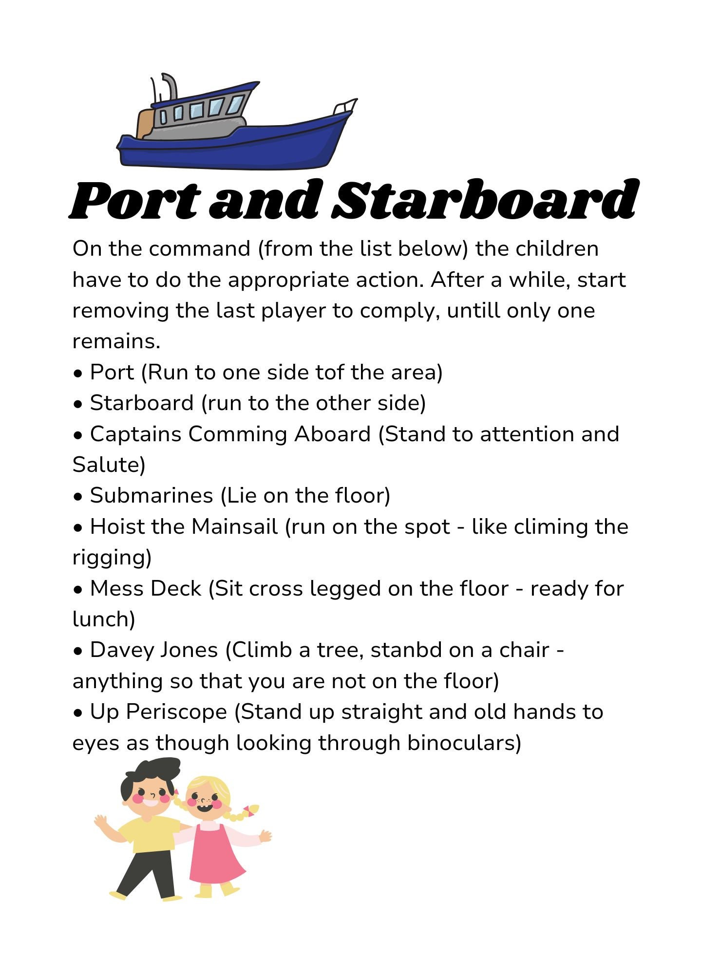 Children Party Game Book, Children Games, Kids Games Activities, Party ...
