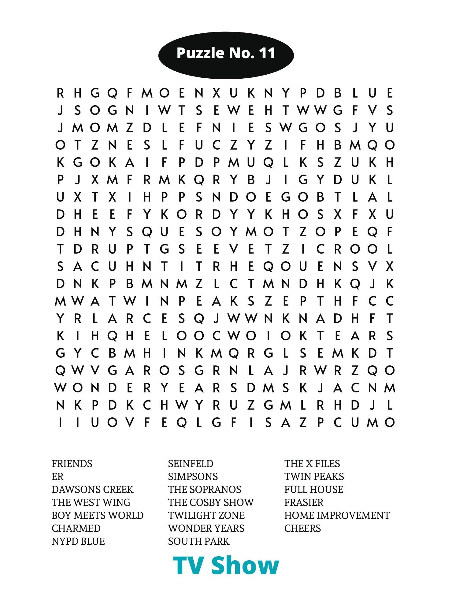 Decades Word Search Puzzle Bundle: 100 Fun Puzzles (digital Download ...