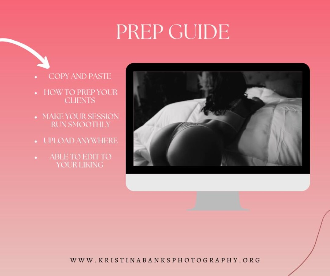 Boudoir Prep Guide - Etsy