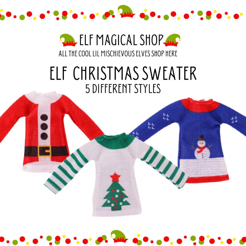 Elf on Shelf Sweater - Etsy