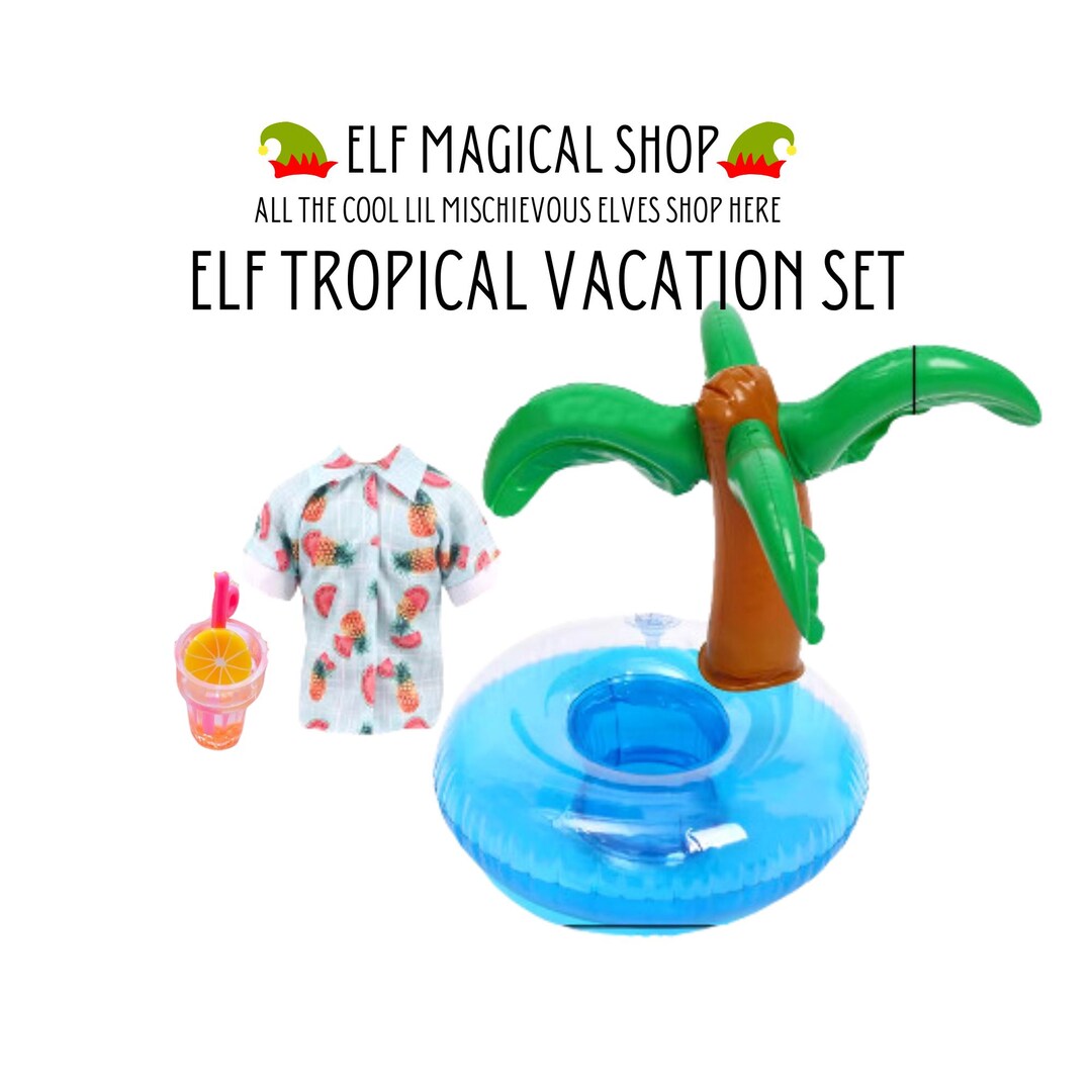Miniature Tropical Vacation Set 3 Piece Tropical Set for Elf Christmas ...