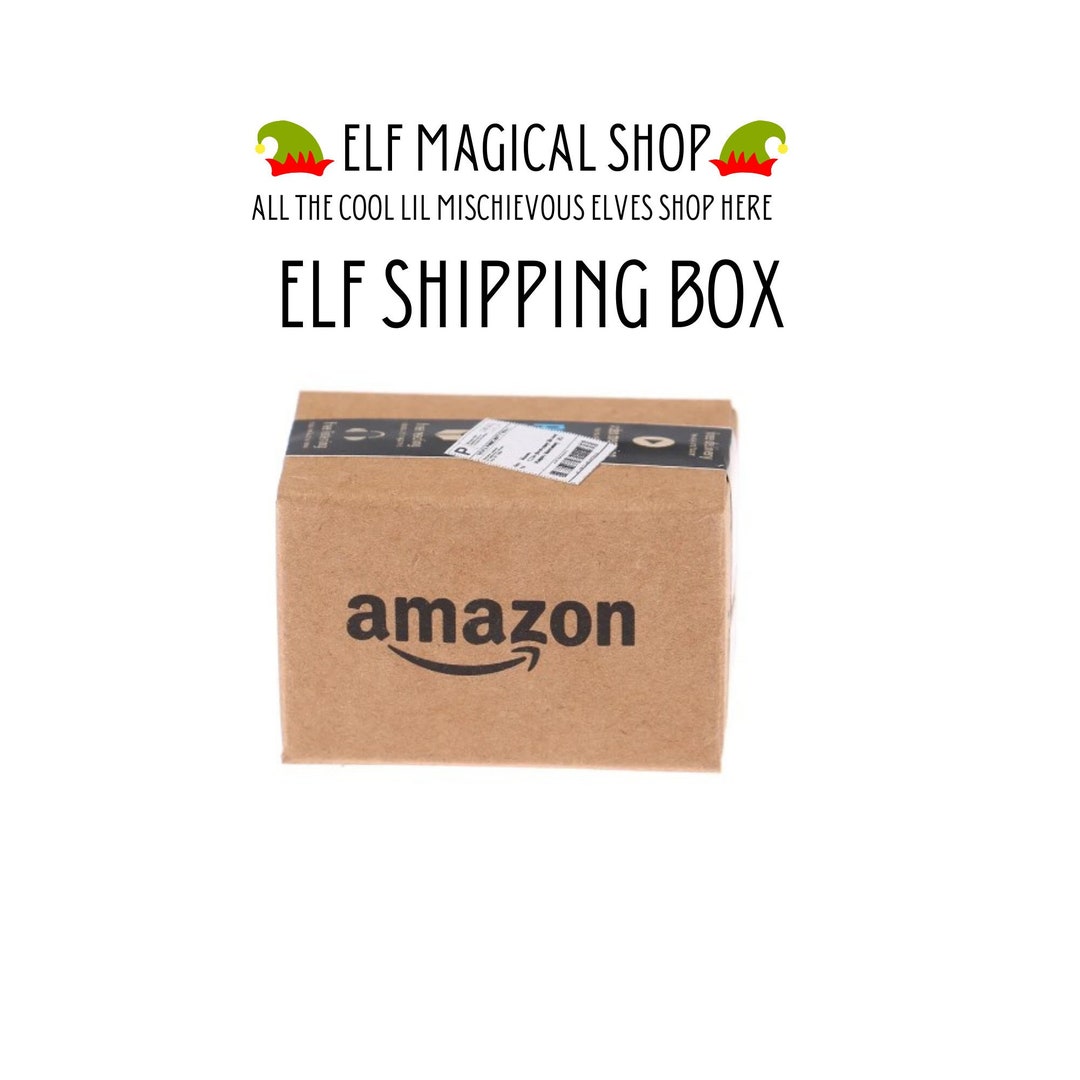 Miniature Shipping Box Shipping Box for Christmas Elf Doll Doll Size ...