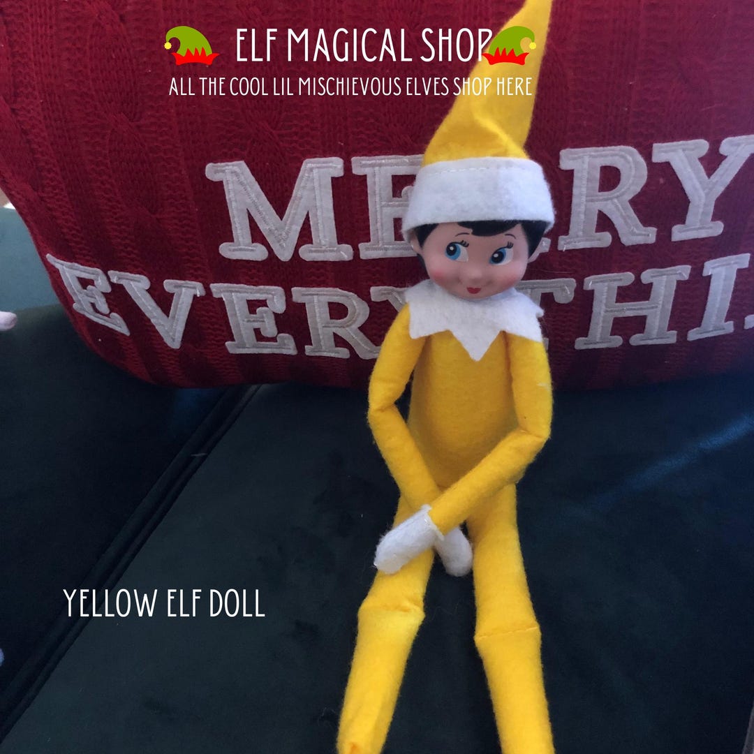 Yellow Girl Elf Doll Christmas Elf Doll Girl Christmas Elf Doll - Etsy