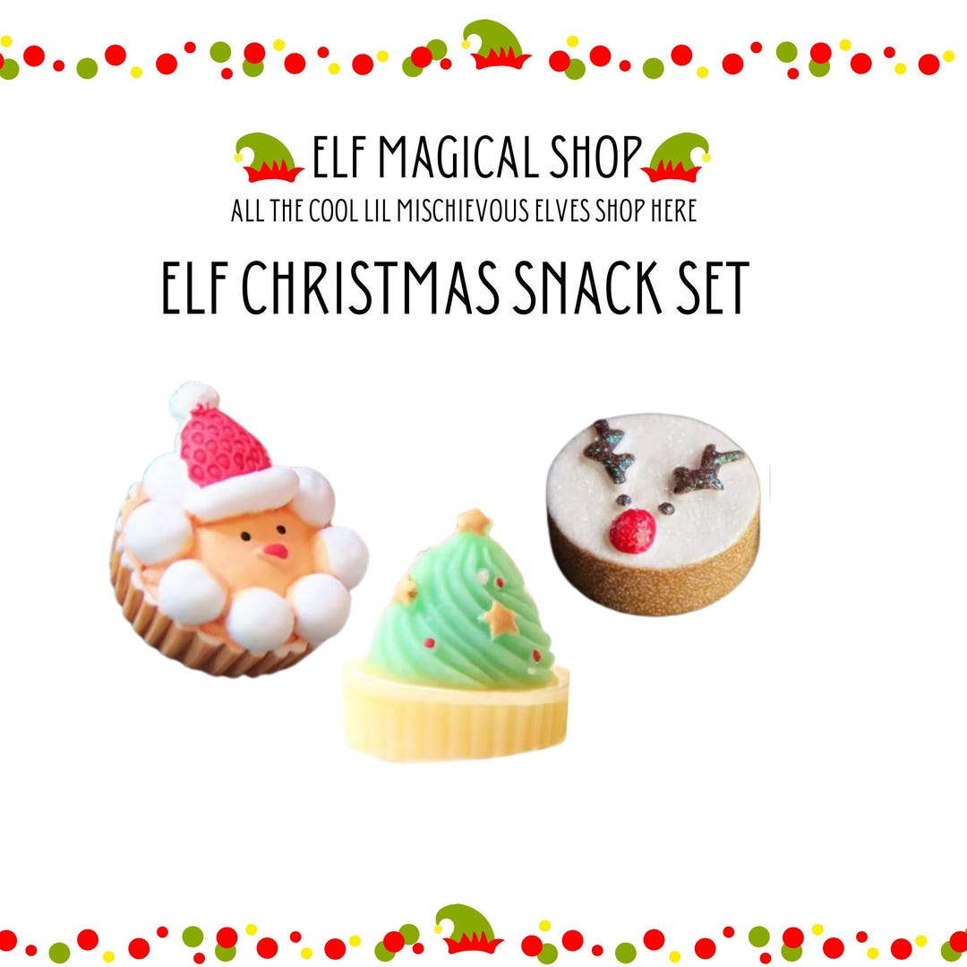 Miniature Christmas Food Set | Christmas Food for Christmas Elf Doll ...