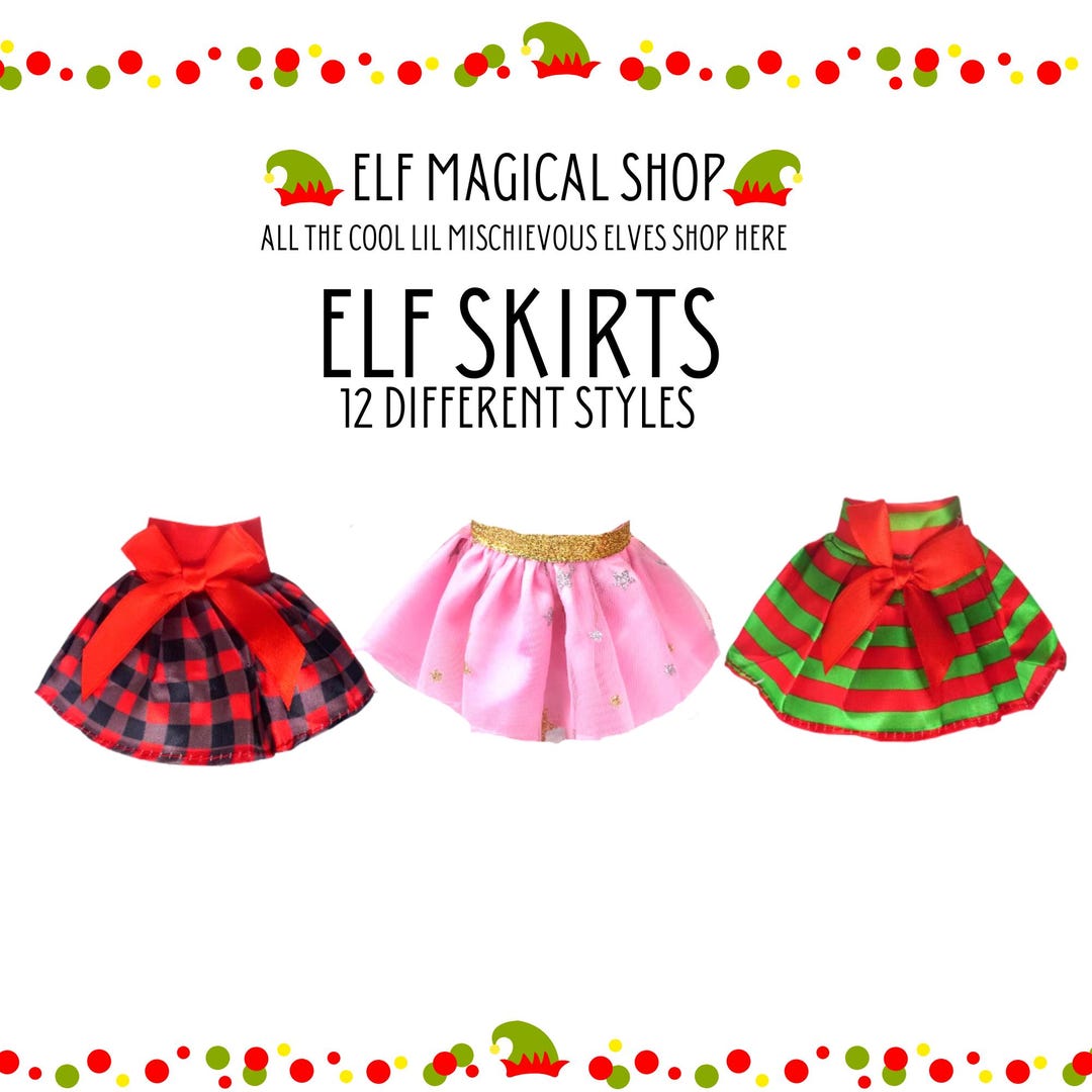 Elf Holiday Skirts – Twirl-worthy Style for Your Festive Friend! - Etsy