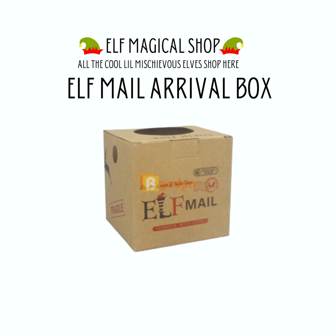 Elf Arrival Box Shipping Arrival Box for Christmas Elf Doll Doll Size ...