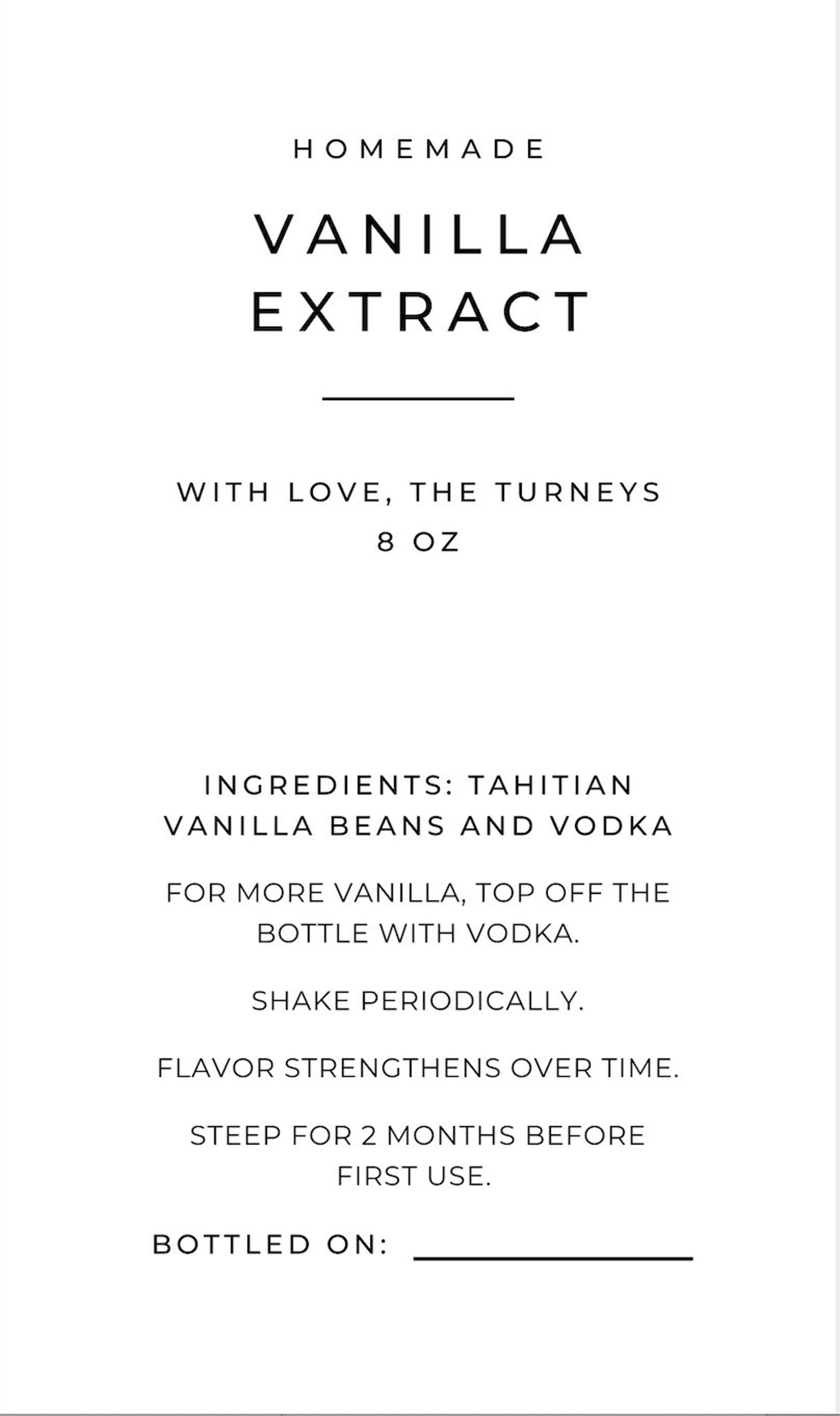 3-pack Homemade Vanilla Extract Kit | DIY Vanilla Extract for Teachers ...