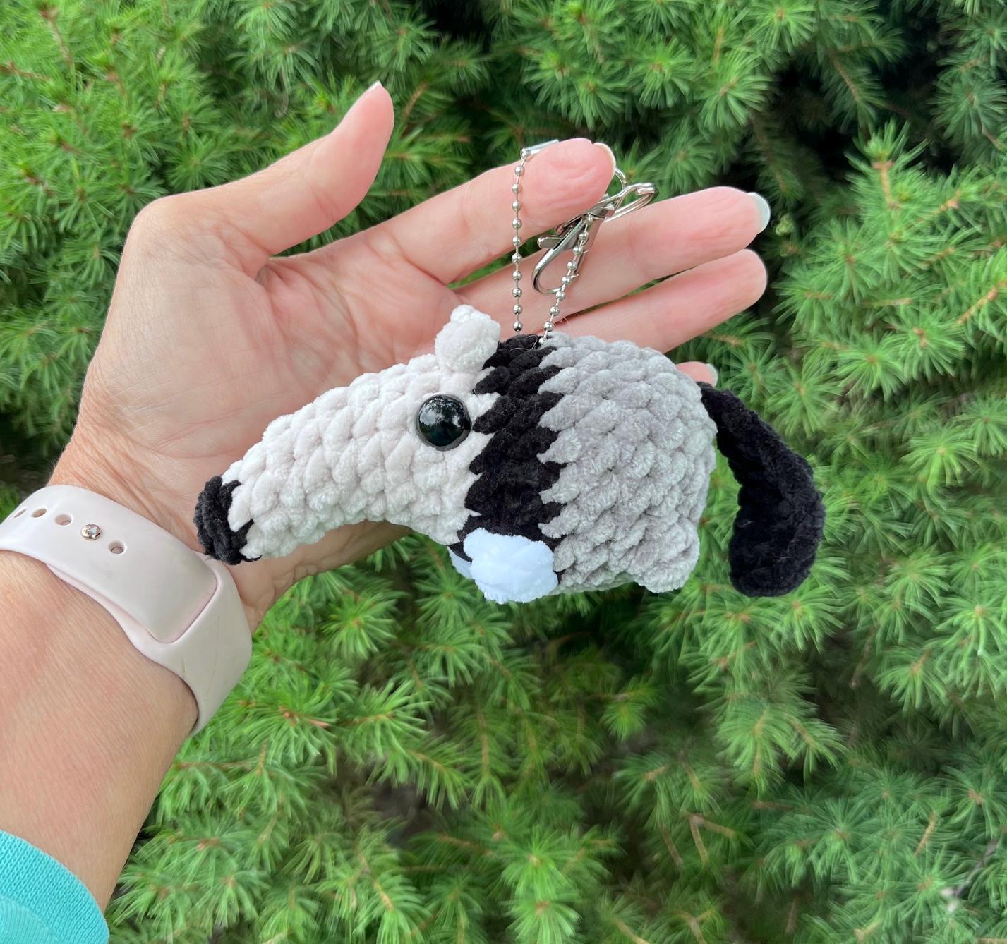 Anteater Plushie Keychain or Bag Charm: Soft Stuffed Animal Desk or ...