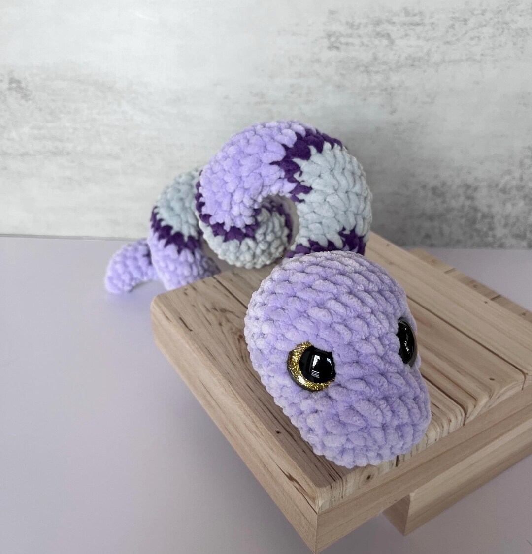 Curly Snake Plushie | Soft Cute Reptile Amigurumi | Made to Order | Fun ...