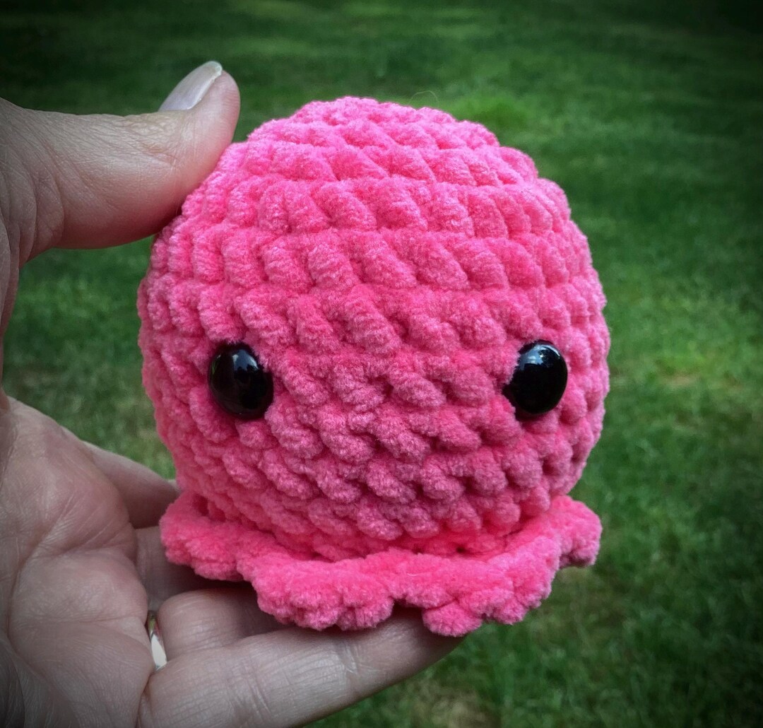 Pink Octopus Plushie: Crochet Animal Toy - Etsy