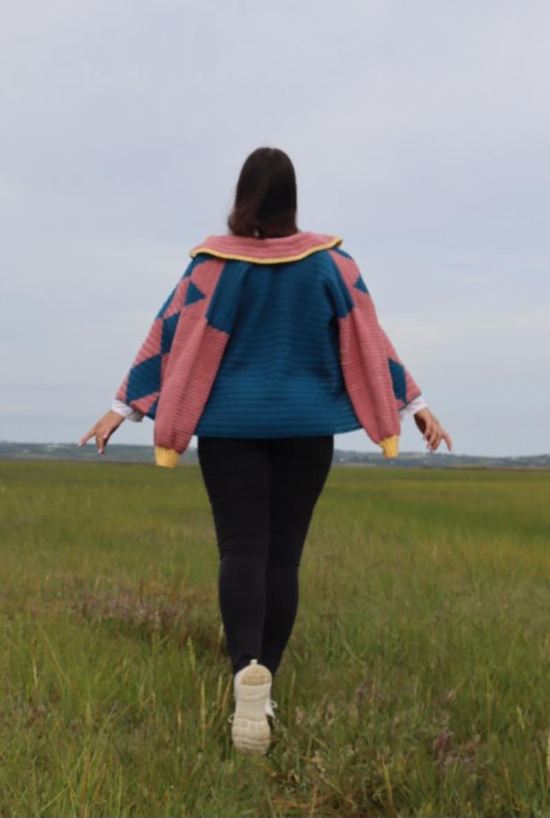 PDF Pattern Tutorial Crochet Cardigan Howl's Moving Catle Inspired ...