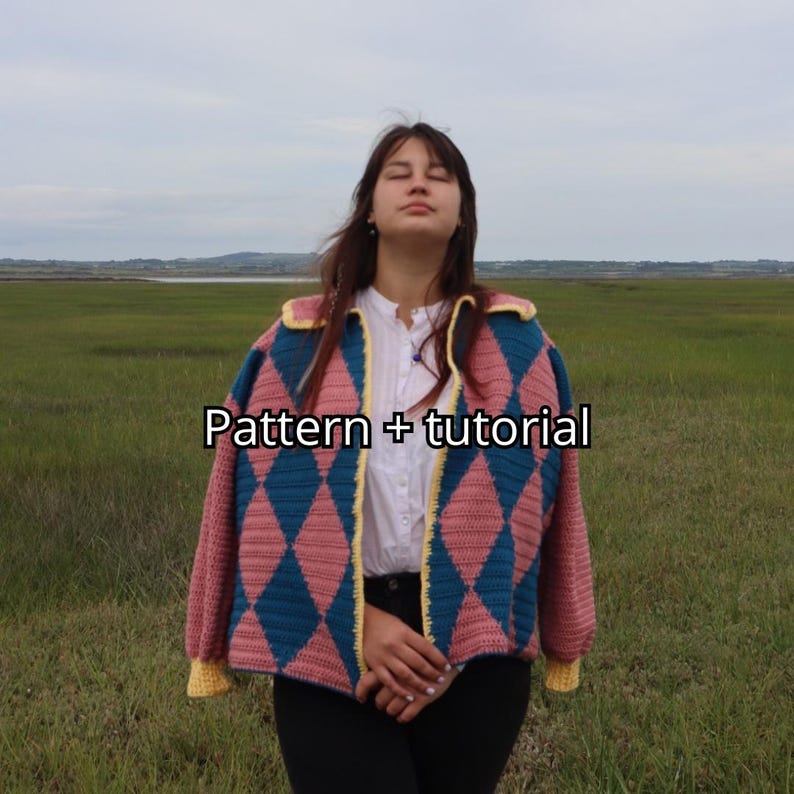 PDF Pattern Tutorial Crochet Cardigan Howl's Moving Catle Inspired ...