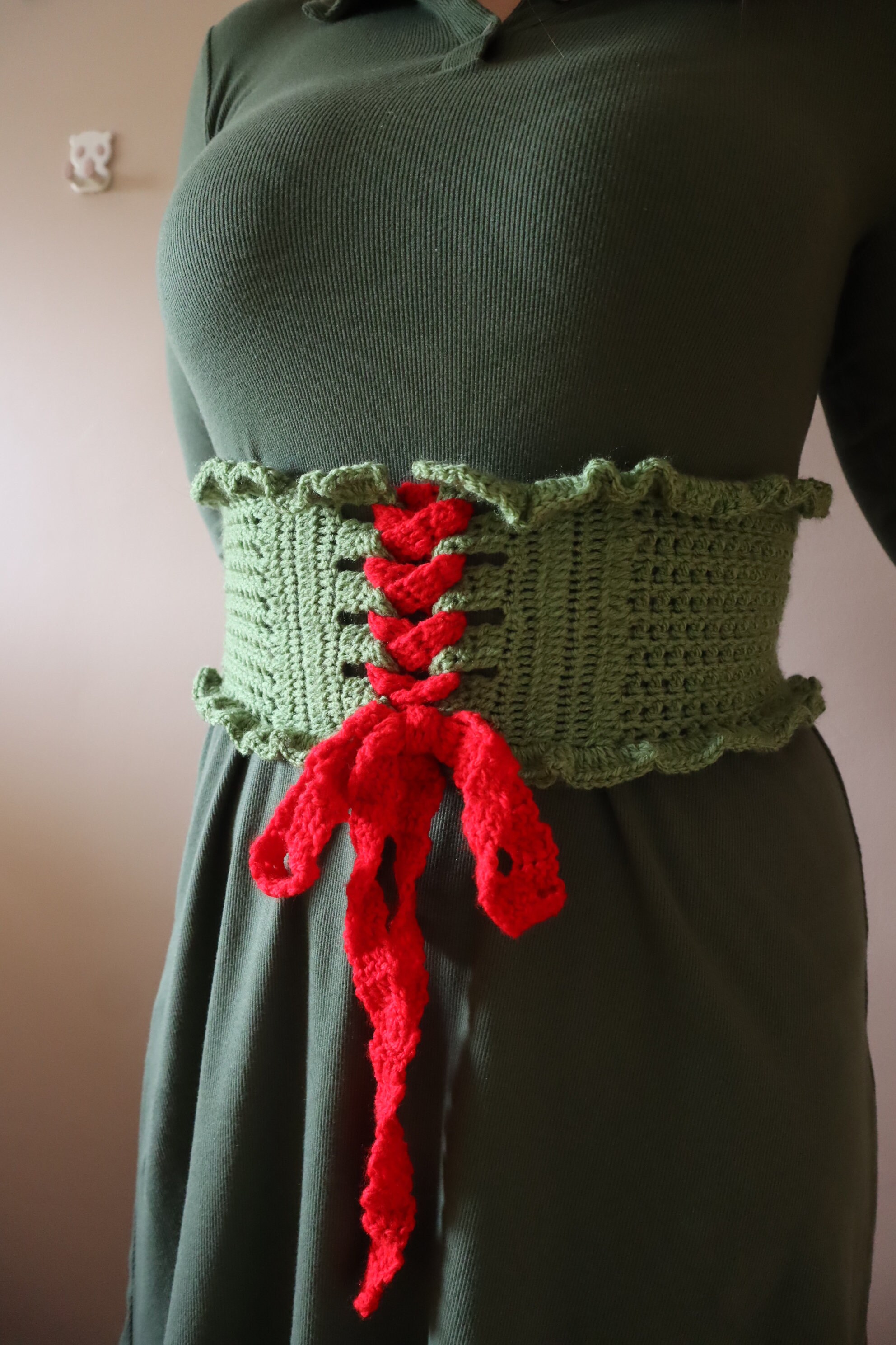 Soft Crochet Corset Custom Coquette Crop Accessory Cottagecore Handmade ...