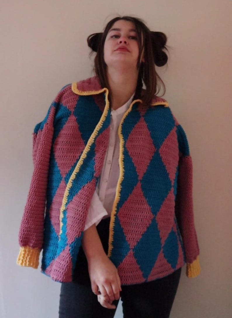 PDF Pattern Tutorial Crochet Cardigan Howl's Moving Catle Inspired ...