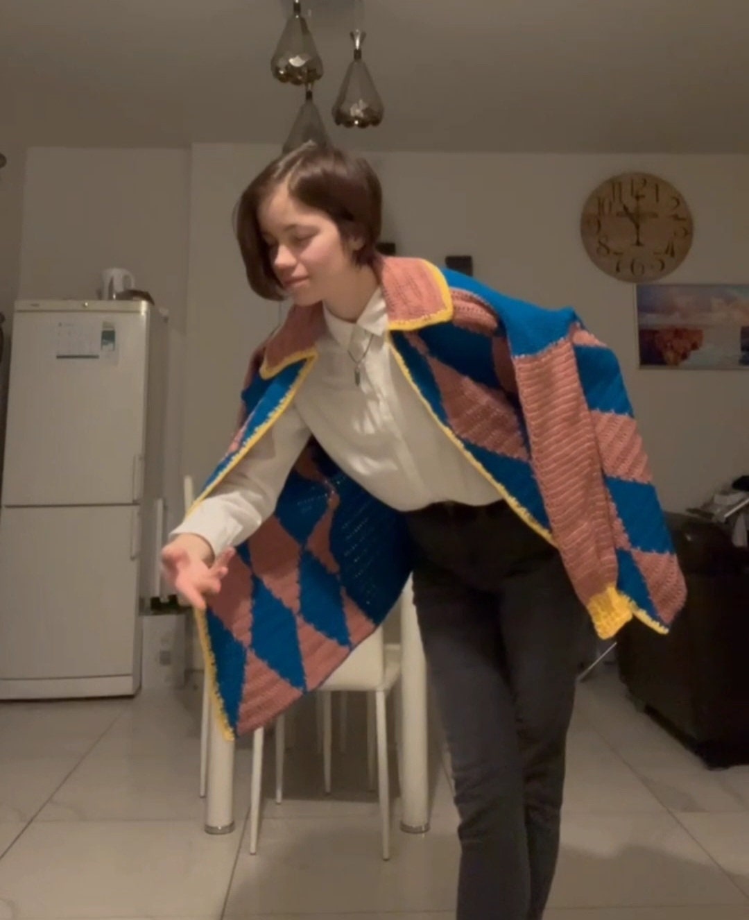 Magic Wizard Howl's Calcifer Moving Castle Cardigan Jacket Sweater ...