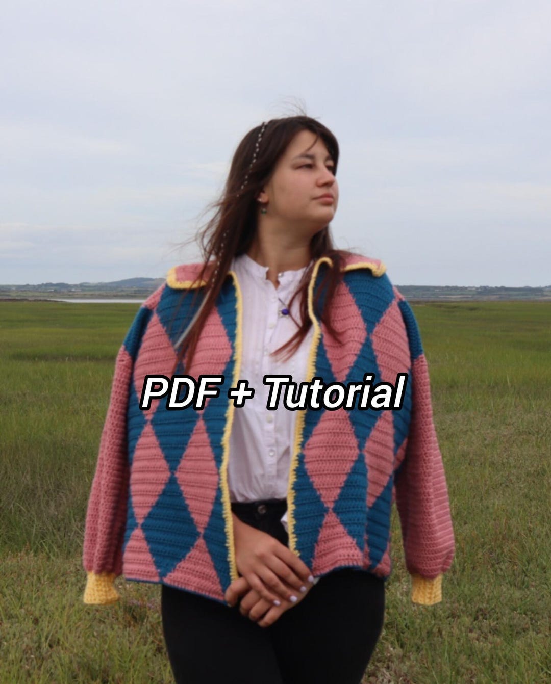PDF Pattern Tutorial Crochet Cardigan Howl's Moving Catle Inspired ...