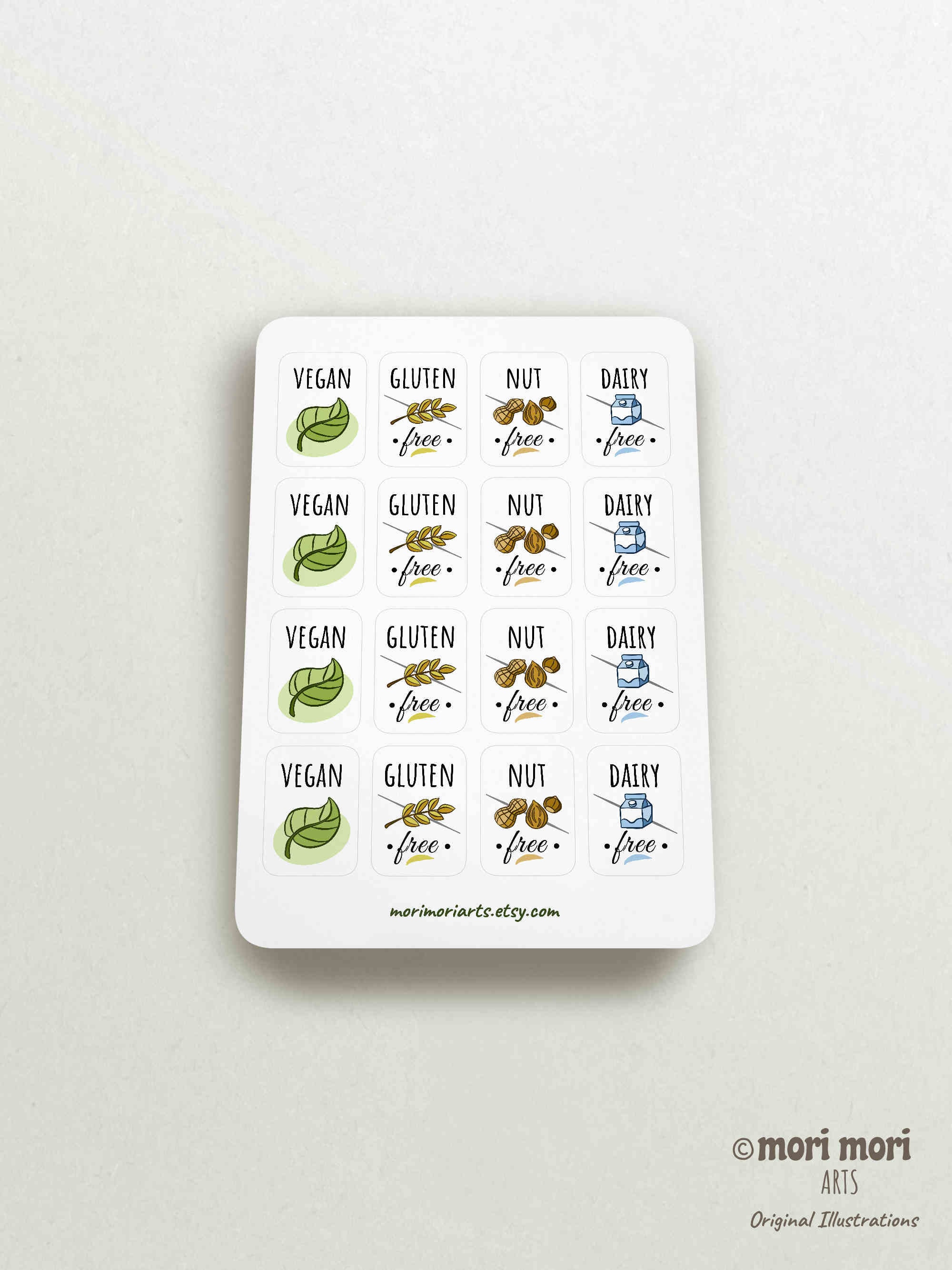 Food Labels, Vegan, Vegetarian, Gluten Free, Nut Free, Dairy Free ...