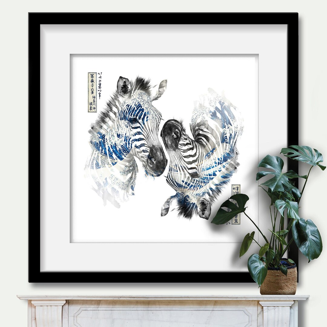 Hokusai Wave Zebra Hokusai the Great Wave 1831, Zebra, Japanese Art ...