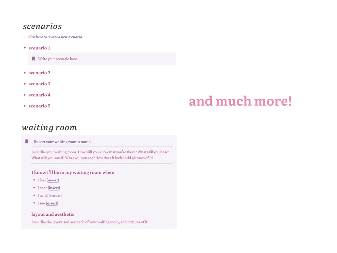 Cute Notion Reality Shifting Script Hub | Digital Cute Pastel Aesthetic ...